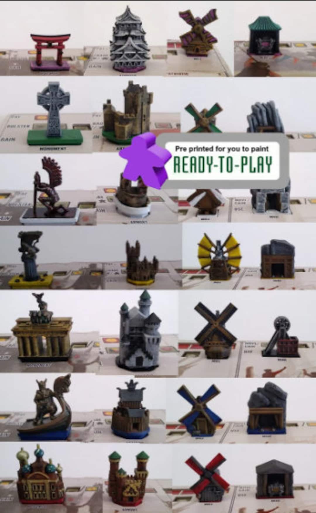 Scythe Boardgame Unique Faction Buildings Pre Printed - Etsy