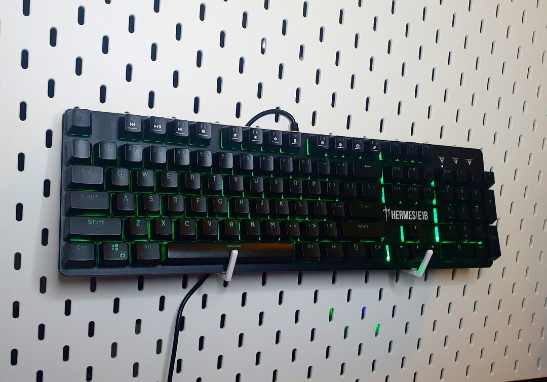 Keyboard Rack, IKEA SKADIS Compatible, Storage Hooks. - Etsy