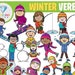 Winter Verbs Clipart - Clipart - Instant Download - Educational Clipart ...