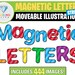 Moveable Magnetic Letters Clipart stripes 444 Images Instant Download ...