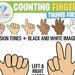 Counting Fingers Right and Left Hand Clip Art - Instant Download ...