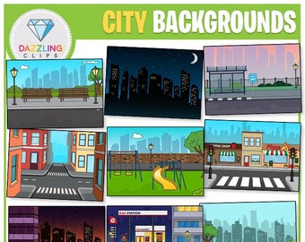 Circus Backgrounds Clip Art - for BOOM CARDS, Powerpoint and Slides ...