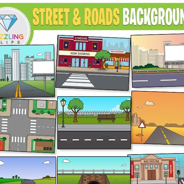 Circus Backgrounds Clip Art for BOOM CARDS, Powerpoint and Slides Cute ...