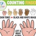 Counting Fingers Right and Left Hand Clip Art - Instant Download ...