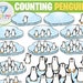 Counting Penguins Clipart - Winter Download - Instant Download - Cute ...