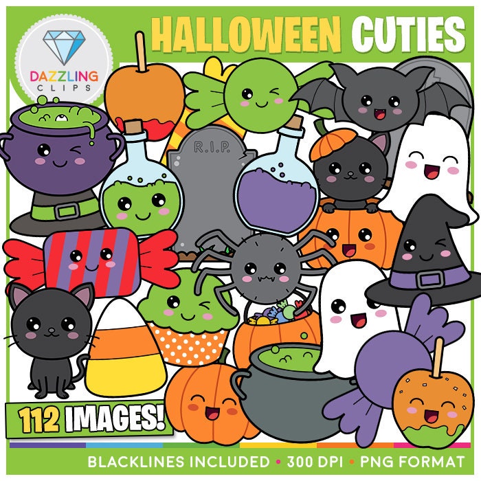 Themed Cuties Clip Art Bundle! - Kawaii Clipart - Instant Download ...