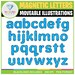 Moveable Magnetic Letters Clipart: 1032 Images (digital Download) - Etsy UK