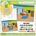 Rooms of the House Backgrounds Clip Art - for Boom Cards! Powerpoint ...