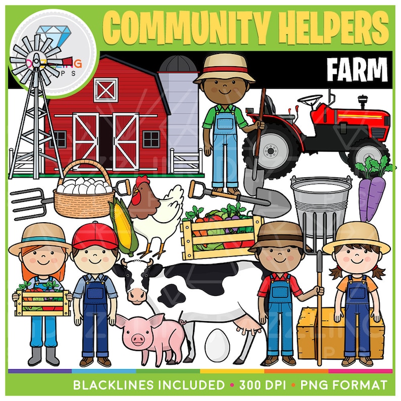 Community Helpers Clip Art Bundle Instant Download - Etsy