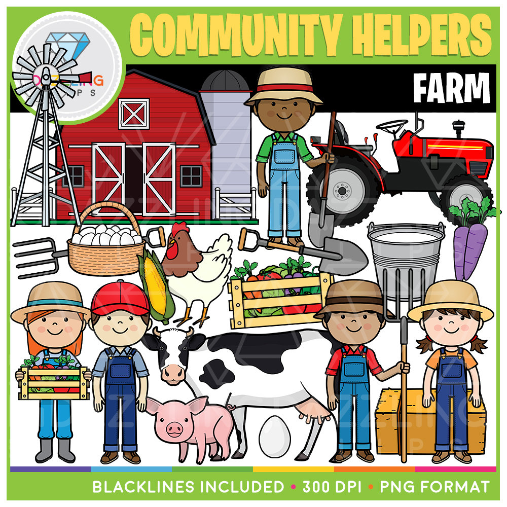 Community Helpers Clip Art Bundle! - Instant Download - Firefighters ...