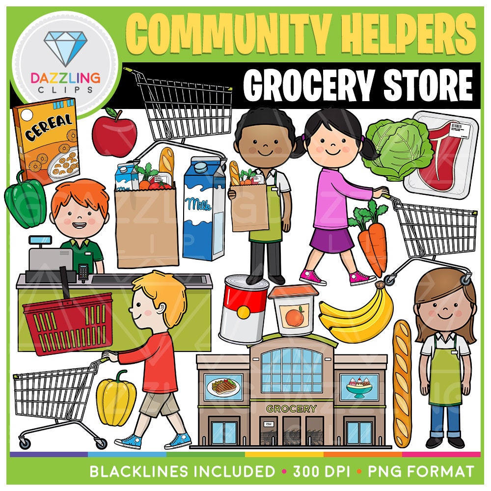 Community Helpers Clip Art Bundle Instant Download Firefighters ...