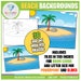 Beach Backgrounds Clip Art - for BOOM CARDS, Powerpoint and Slides ...