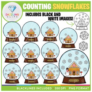 Winter Counting Clipart BUNDLE - 129 Images! - Instant Download ...