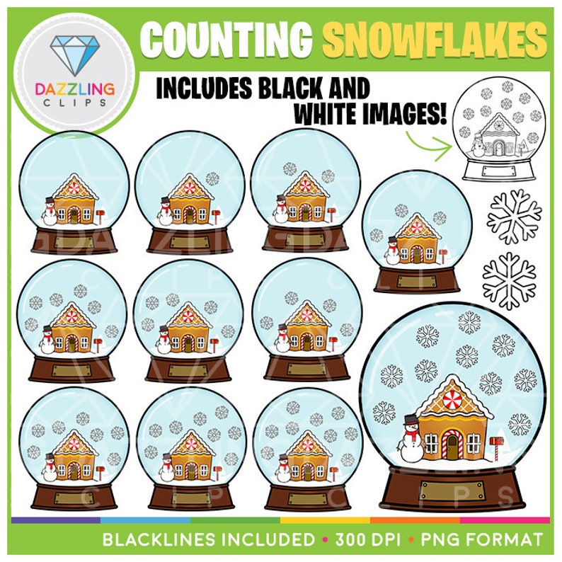 Winter Counting Clipart BUNDLE 129 Images Instant Download Winter ...