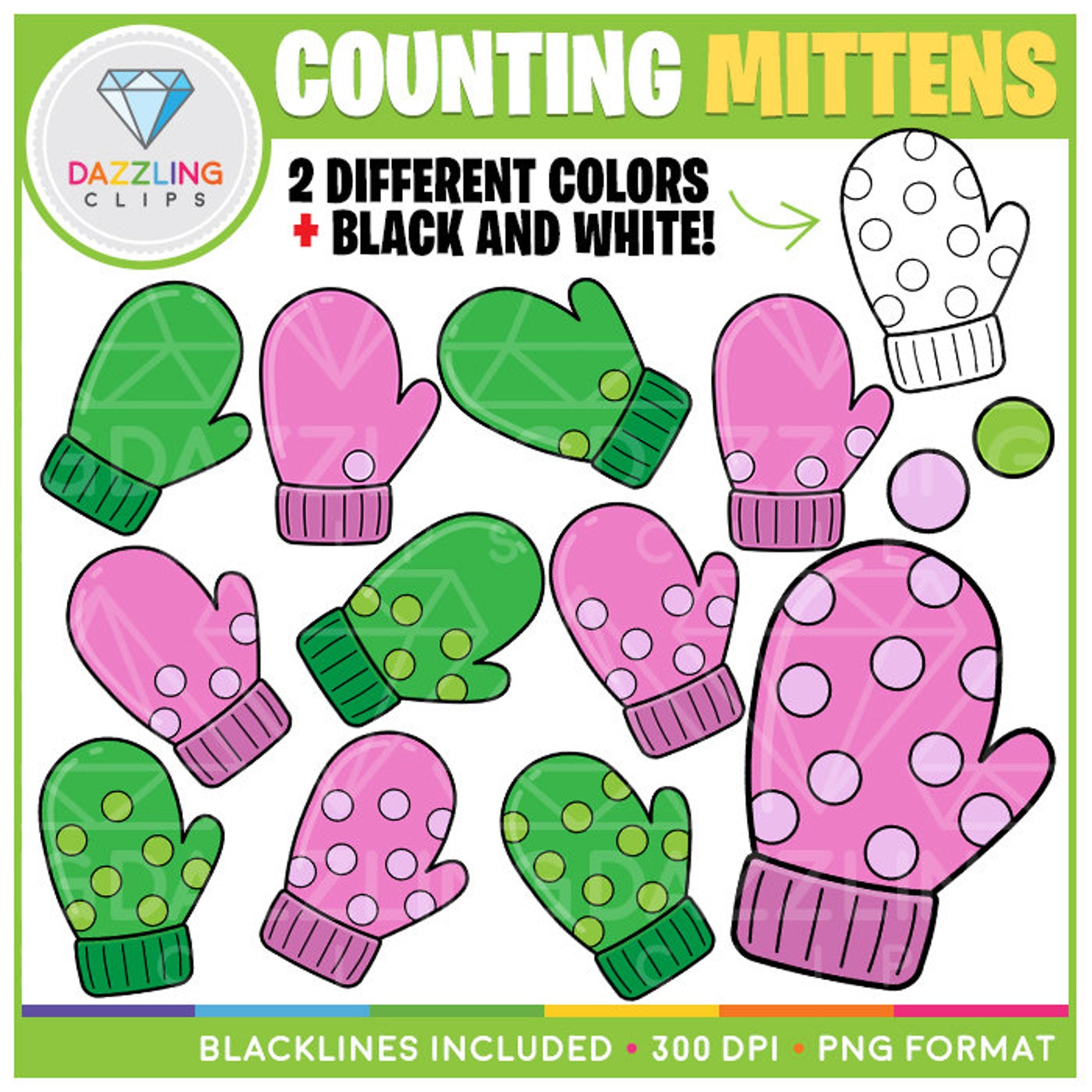 Winter Counting Clipart BUNDLE 129 Images Instant Download Winter ...