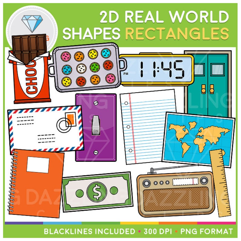 2D Shapes in Real Life Clipart Bundle (digital Download) - Etsy