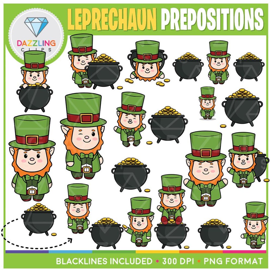 Leprechaun and Pot of Gold Prepositions / Positional Word / Positional ...