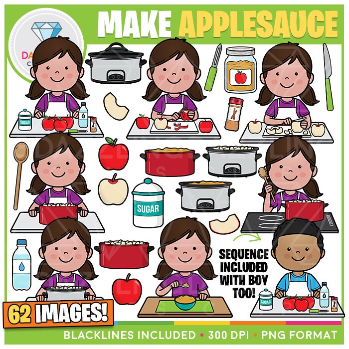 Sequencing Clipart Bundle (food I) - Sequencing Clipart - Instant ...