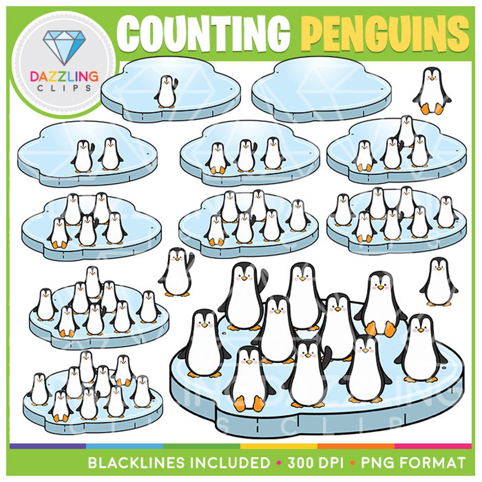 Winter Counting Clipart BUNDLE - 129 Images! - Instant Download ...