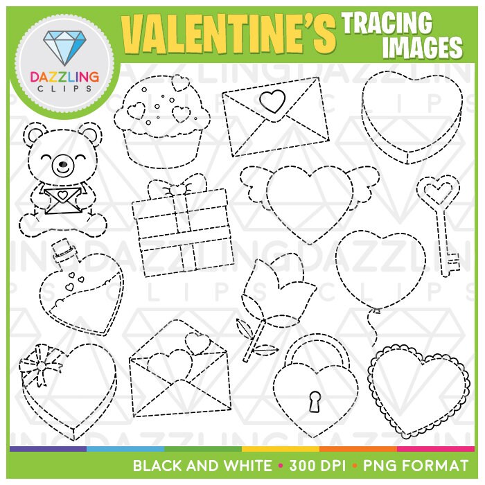 Holiday Tracing Images Clipart BUNDLE! - Holiday Clipart - Instant ...