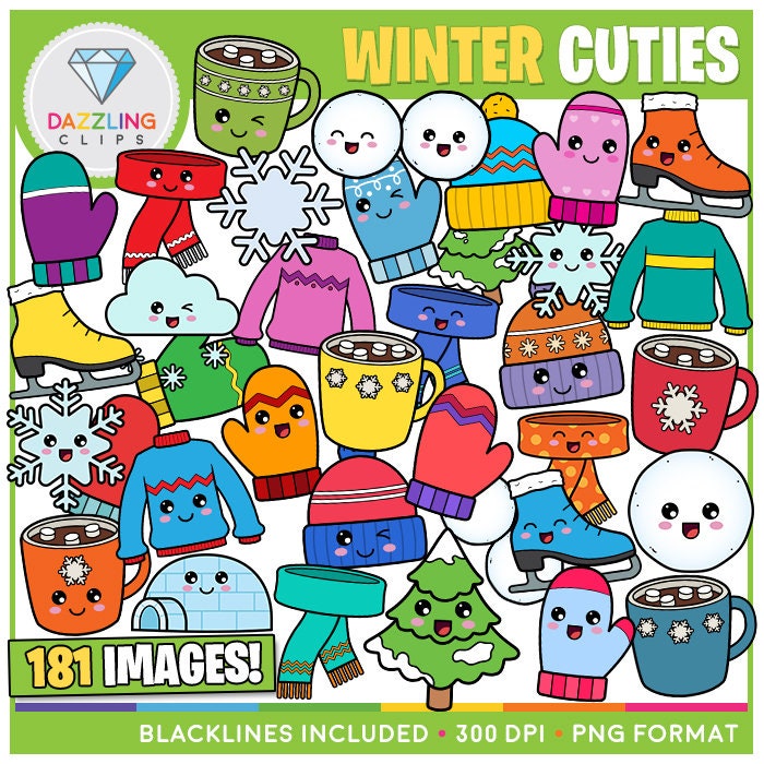 Seasons Cuties Clip Art Bundle! - Instant Download - Seasons Clipart ...