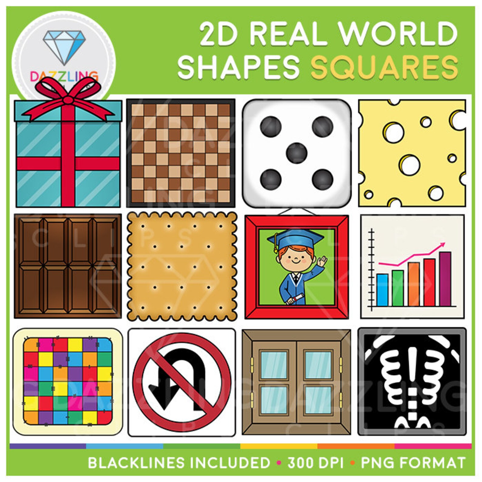 2D Shapes in Real Life Clipart Bundle (digital Download) - Etsy