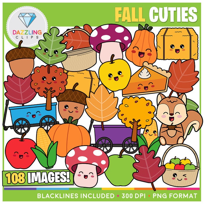 Seasons Cuties Clip Art Bundle! - Instant Download - Seasons Clipart ...