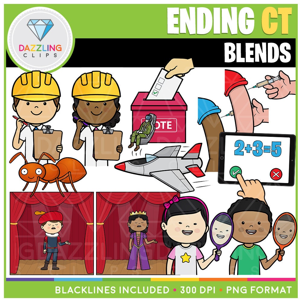 Ending Blends Clipart MEGA Growing Bundle - Ending Blends Clipart ...