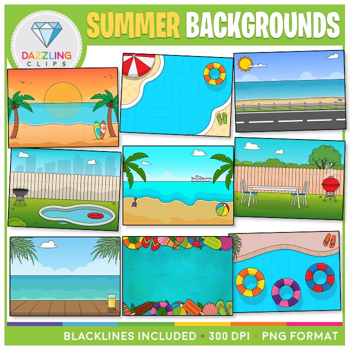 Seasons Backgrounds Clip Art! - Cute Clipart - Instant Download ...