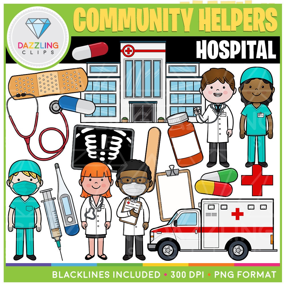 Community Helpers Clip Art Bundle Instant Download Firefighters ...