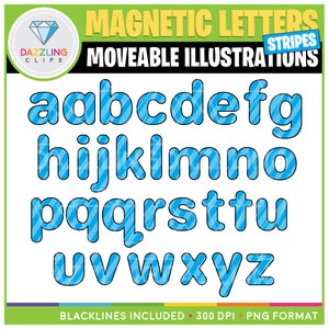 Moveable Magnetic Letters Clipart stripes 444 Images - Etsy