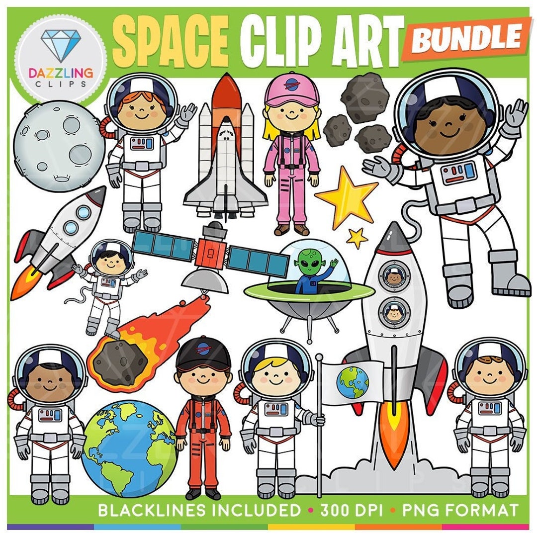 Space Clip Art Bundle Clipart Instant Download Educational Clipart ...