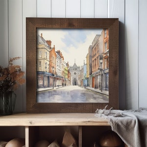 Dublin Painting South Anne Street Watercolor Print Cityscape Wall Art ...