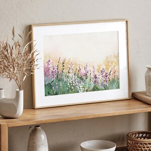 Temecula Wildflowers Painting Abstract Flowers Watercolor Art Print ...