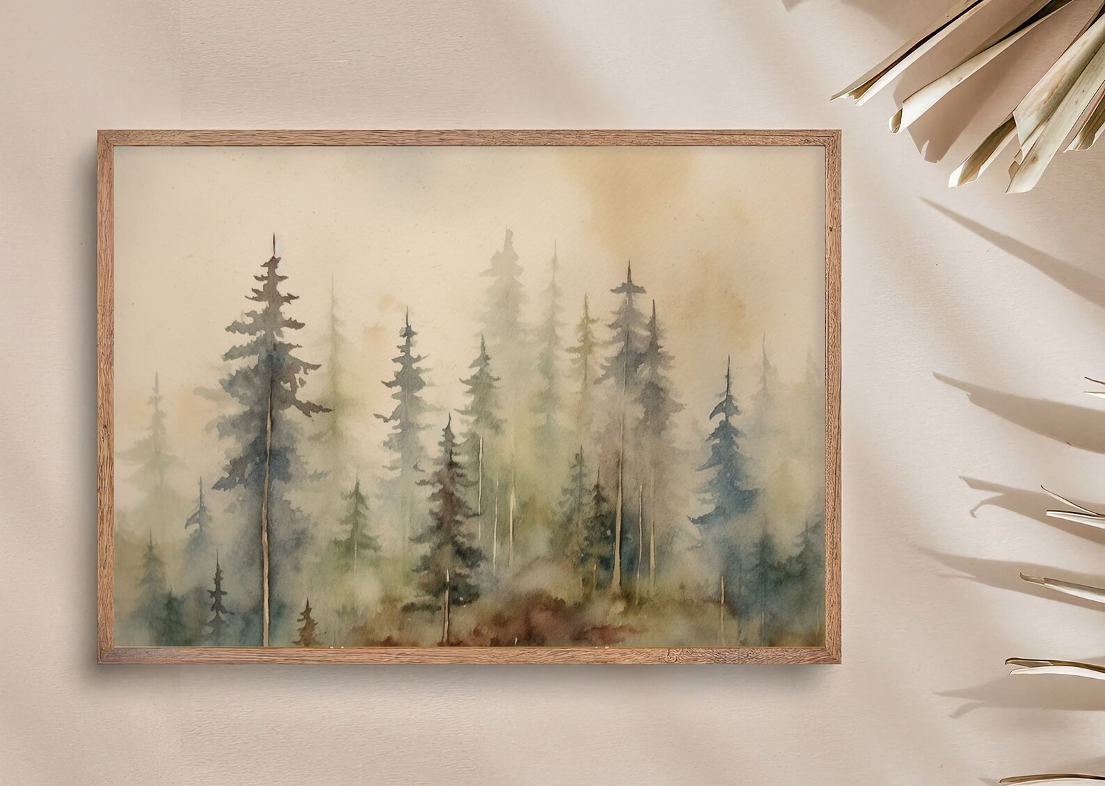 Daniel Boone Forest Set of 2 Prints Pines Watercolor Kentucky Landscape ...