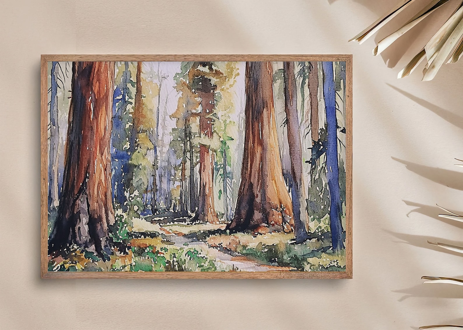 Sequoia National Park Print Evergreen Forest Wall Art Print California ...