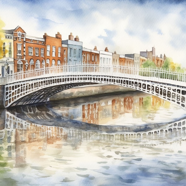 Ireland Watercolor - Etsy