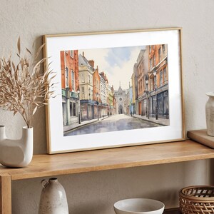 Dublin Painting South Anne Street Watercolor Print Cityscape Wall Art ...