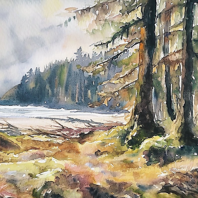 Pnw Rain Print - Etsy