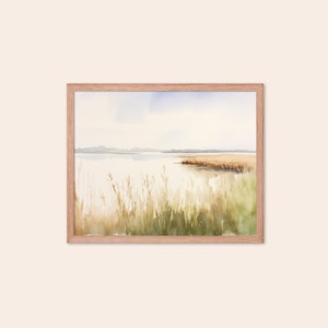 Marsh Painting Set of 4 Prints Charleston Lowcountry Watercolor ...