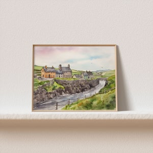 Doolin Painting County Clare Wall Art Irish Village Print Ireland ...