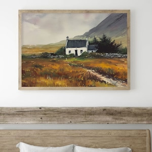Slieve League Painting County Donegal Art Print Irish Cottage ...