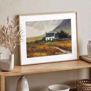 Slieve League Painting County Donegal Art Print Irish Cottage ...