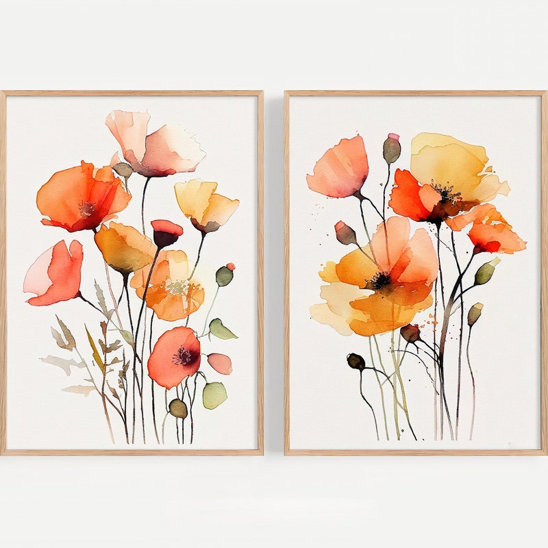 Poppy Art Print - Etsy