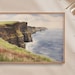 Cliffs of Moher Painting Ireland Watercolor Art Print Irish Coastal ...