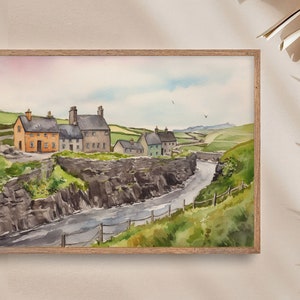 Doolin Painting County Clare Wall Art Irish Village Print Ireland ...