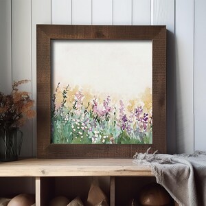 Temecula Wildflowers Painting Abstract Flowers Watercolor Art Print ...