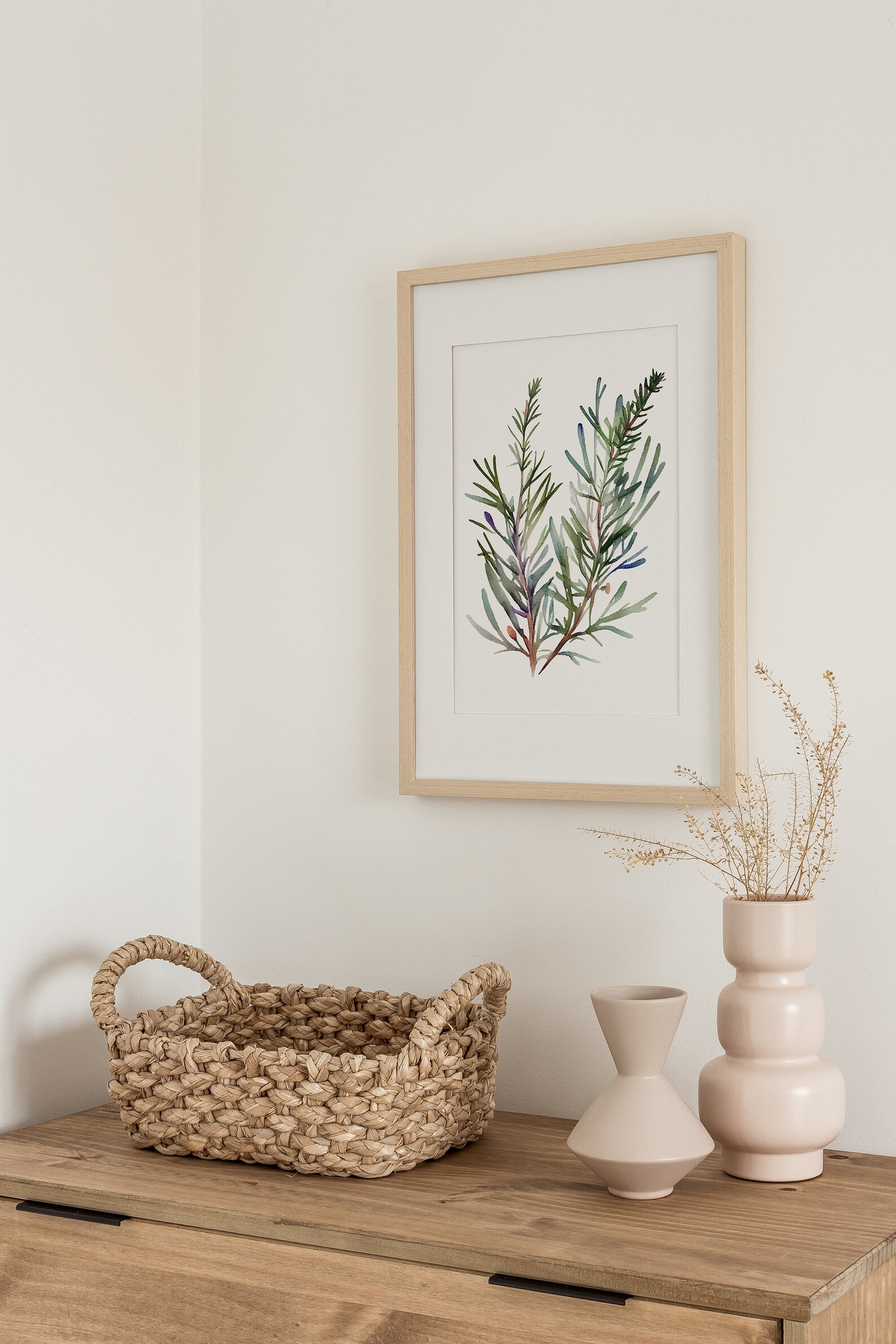 Rosemary Watercolor Herbs Art Print From Original Watercolor Poster for ...