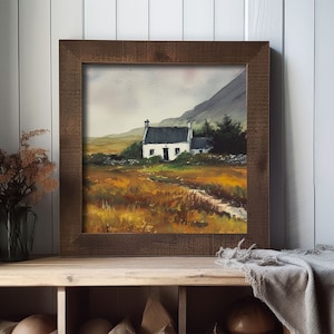 Slieve League Painting County Donegal Art Print Irish Cottage ...