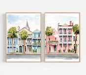 Charleston Illustrated Map Print South Carolina Art - Etsy